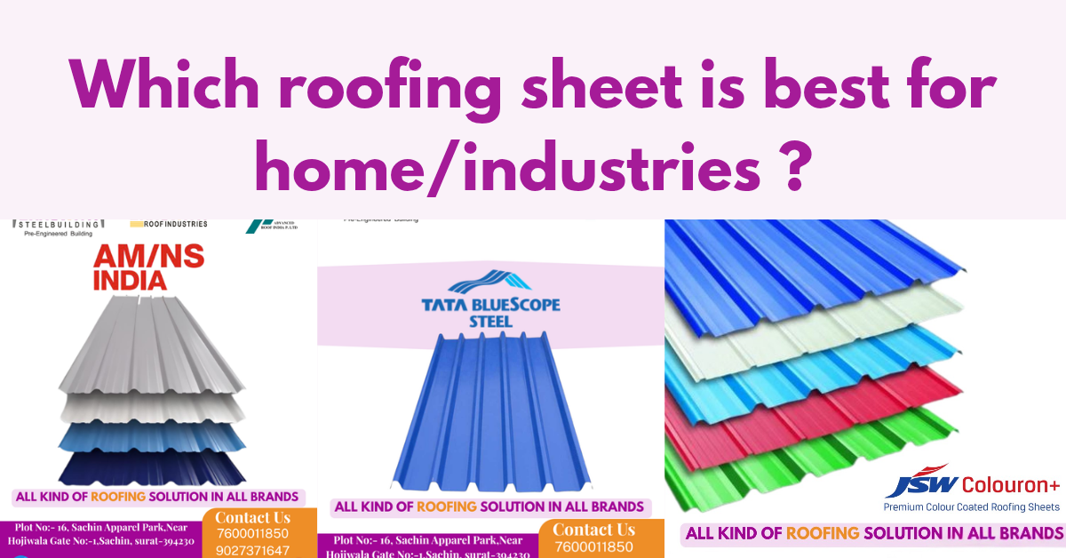 Best roofing sheet supplier in surat gujarat available Aluminium,Jsw
